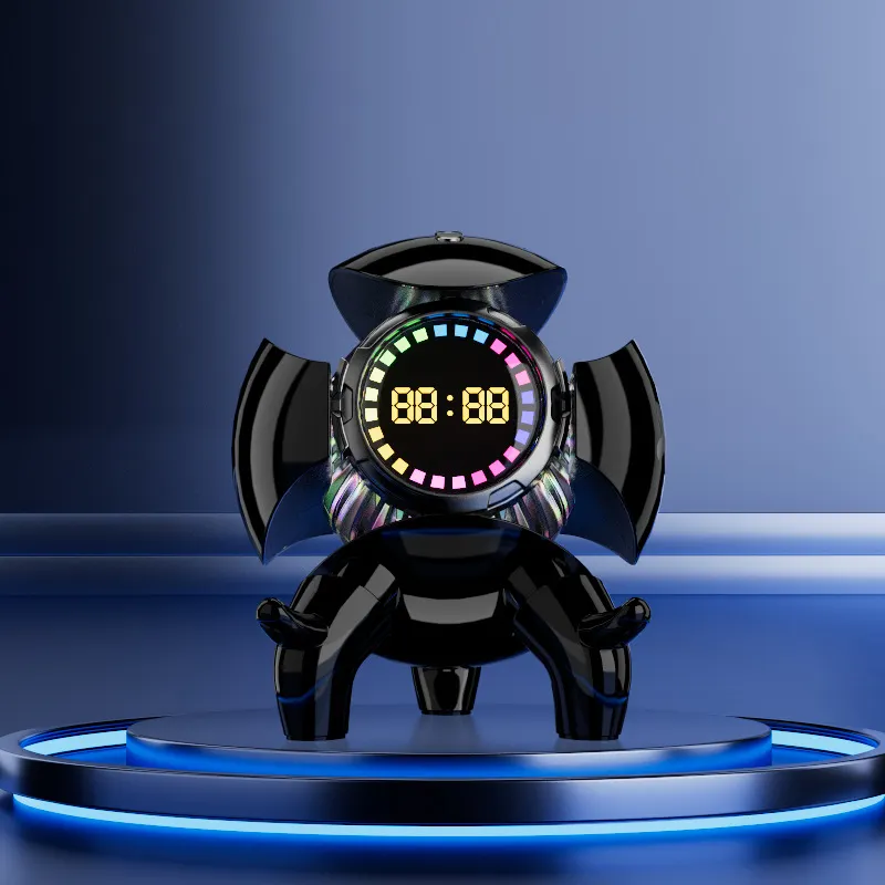 Mecha Monster Bluetooth Speaker Radio Card Clock Alarm USB Charging AI ...