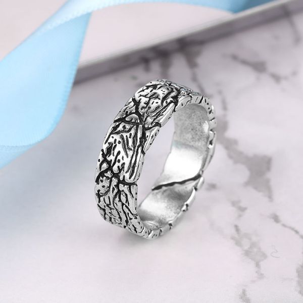 Sterling Silver Personalised Crackle Self-Regulation Powerful Ring