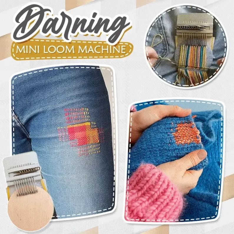 Darning Mini Loom Machine Sewing Repair Kit