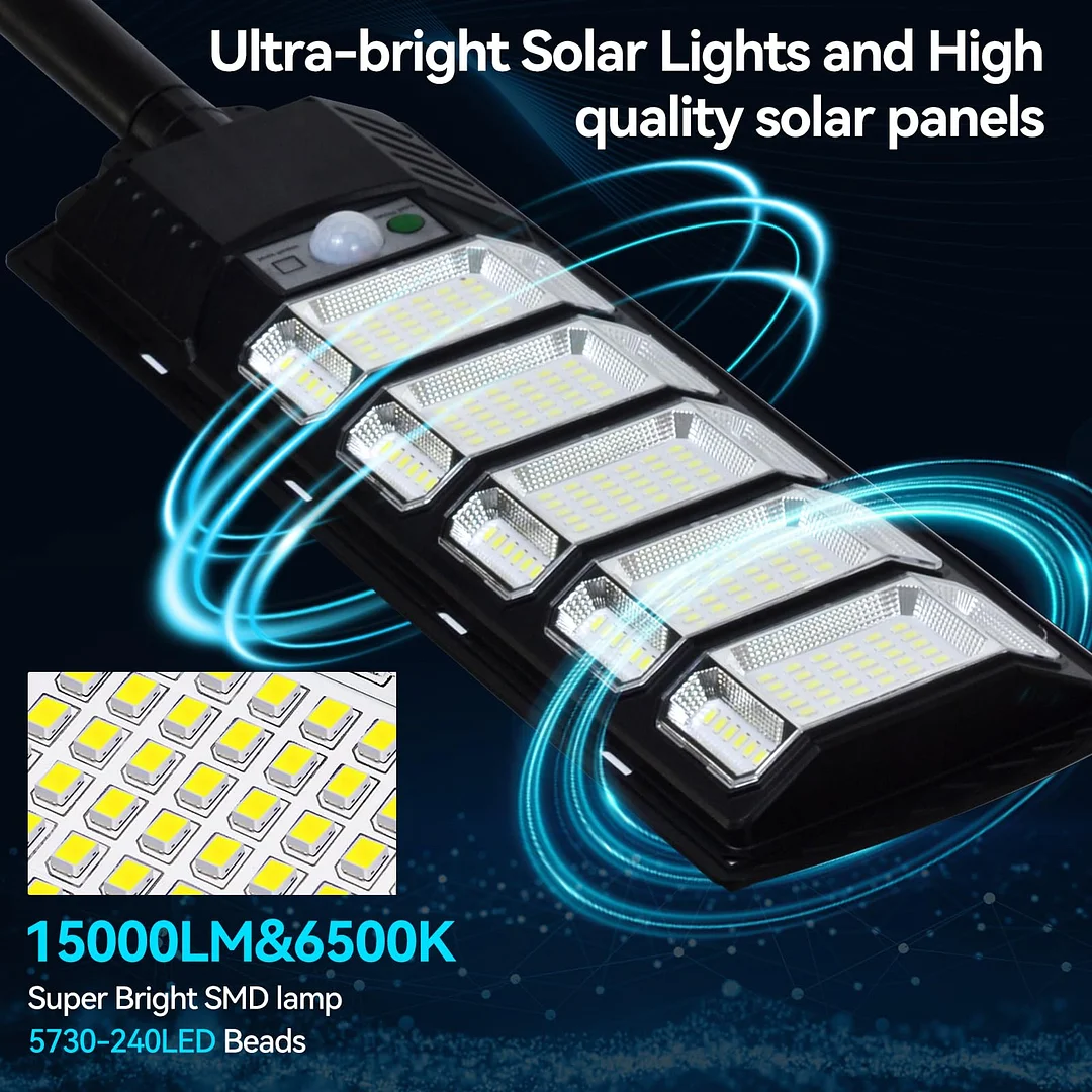 Sakerplus Solar Street Lights Outdoor Waterproof