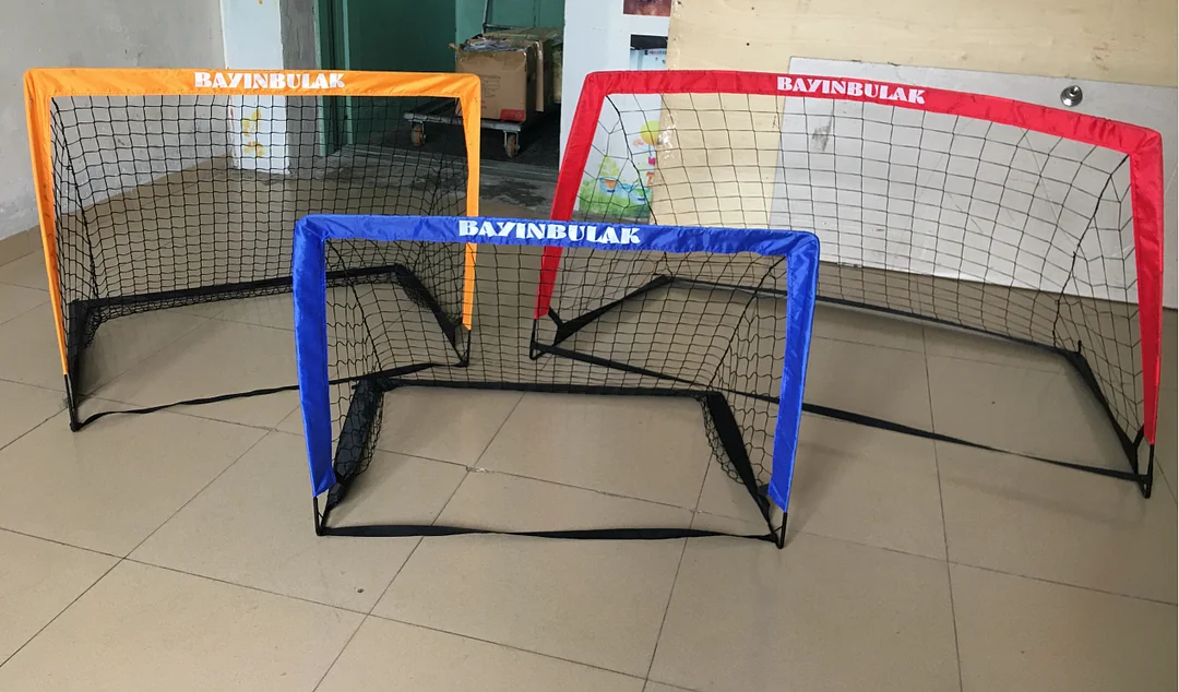 BAYINBULAK Soccer Ball Goal Nets Portable Foldable Football Net For ...