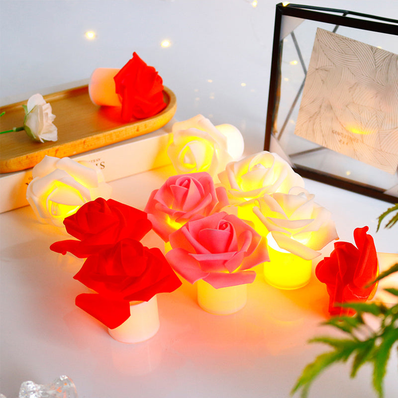 Romantic LED Rose Electronic Flameless Candle Lights