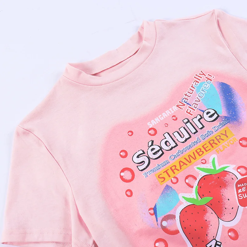 STRAWBERRY FLAVOR CROP TOP
