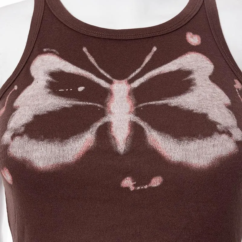 TIE-DYE BUTTERFLY TANK TOP