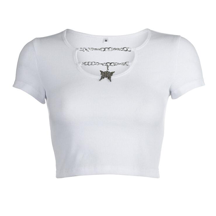 BUTTERFLY CHAIN CROP TOP