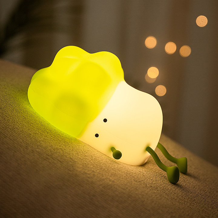 Lying Cabbage Night Light - Dimmable Squishy Silicone Atmosphere Lamp