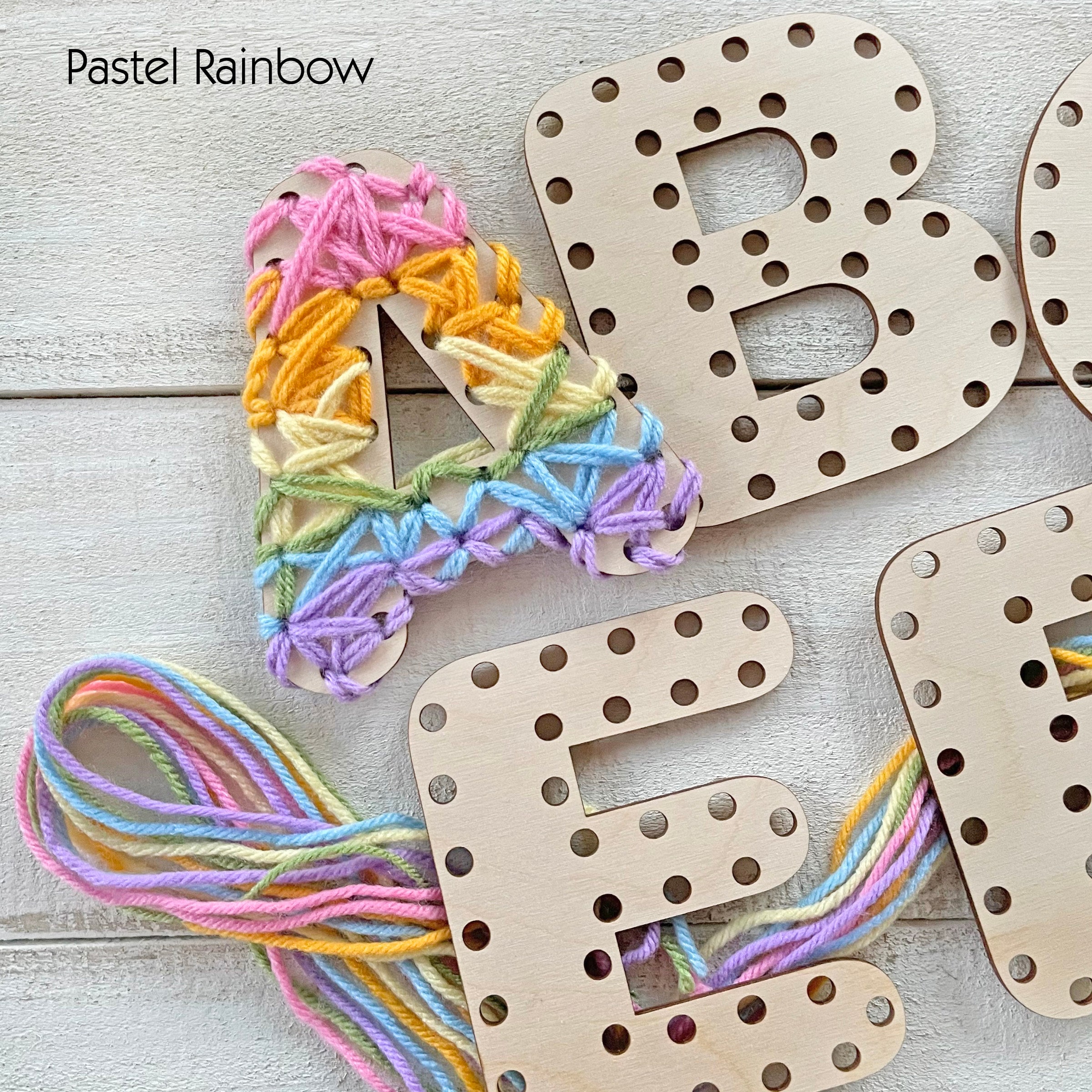 Letter Craft Kit - Spell Names, Words, Mogograms - Yarn & Tools Included!