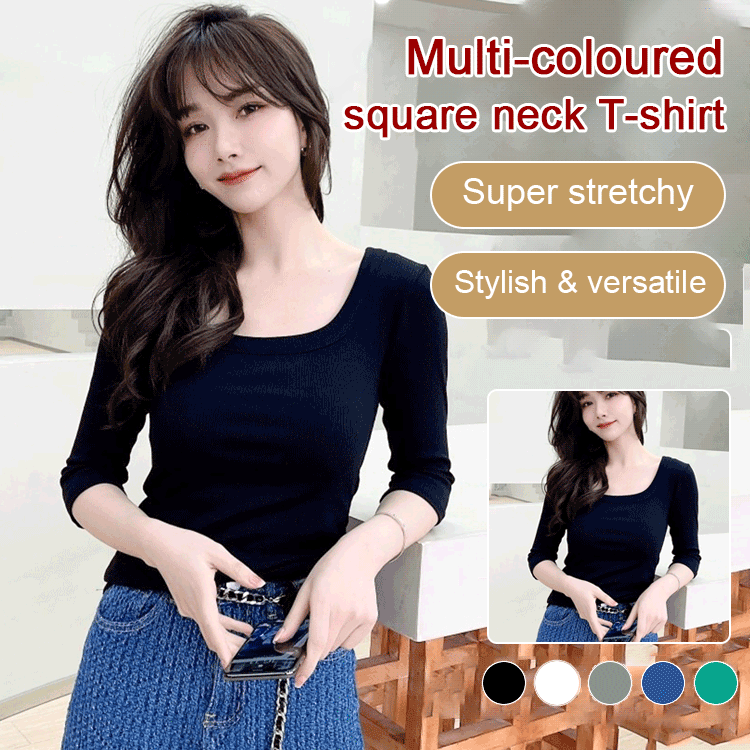 Lady's High Elasticity Square Neck Base Layer
