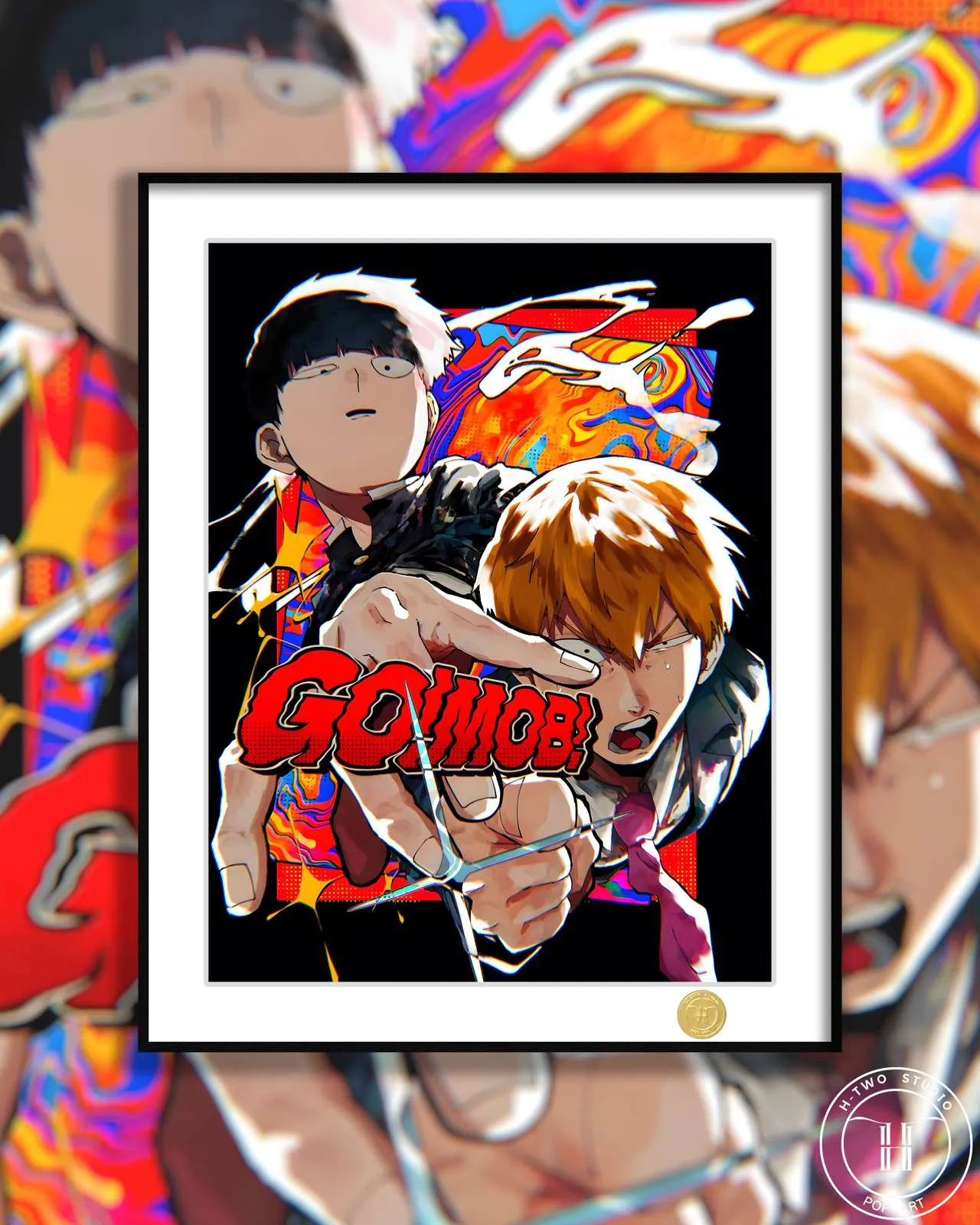 Shigeo Kageyama & Arataka Reigen Decorative Painting - Mob Psycho 100 ...