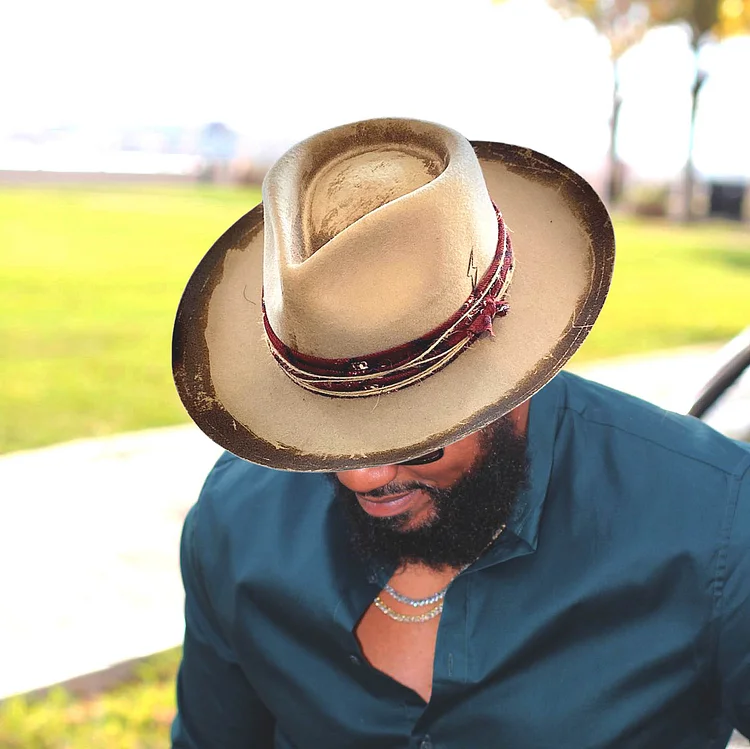Burning Lightning Fedora [Fast shipping and box packing]