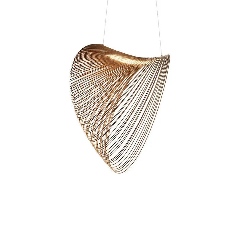 Arturest Creative Design Wooden Pendant Lamp Shade for Dining Room