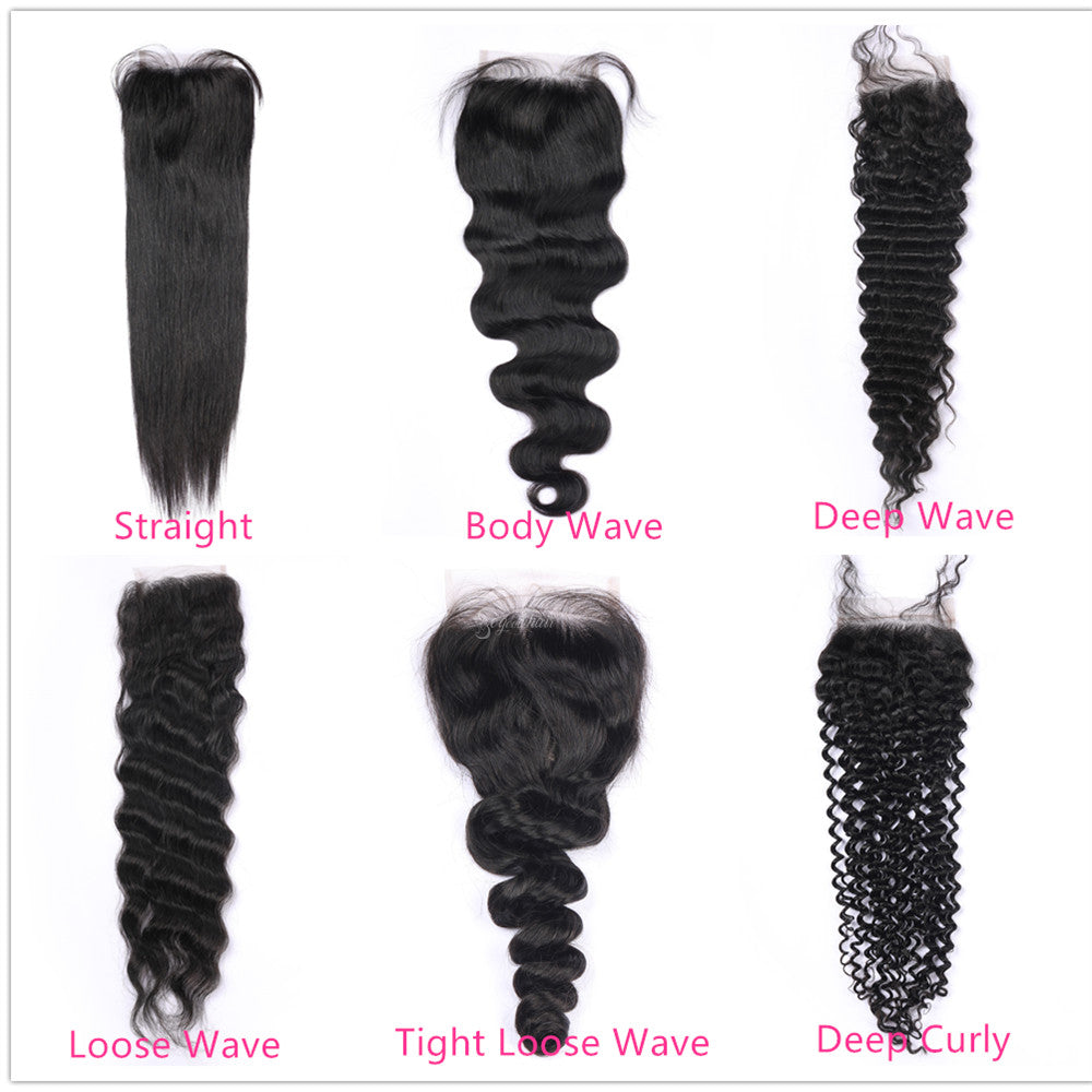 Full Texture 5x5 Lace Closure Brazilian Virgin Human Hair