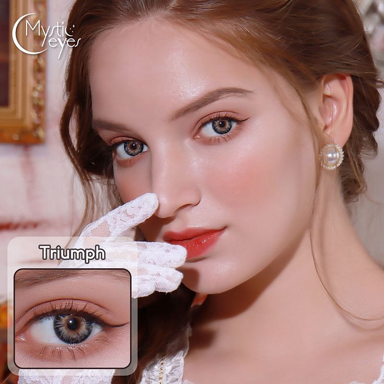 Rococo Triumph Grey Contact Lenses - Mystic Eyes®