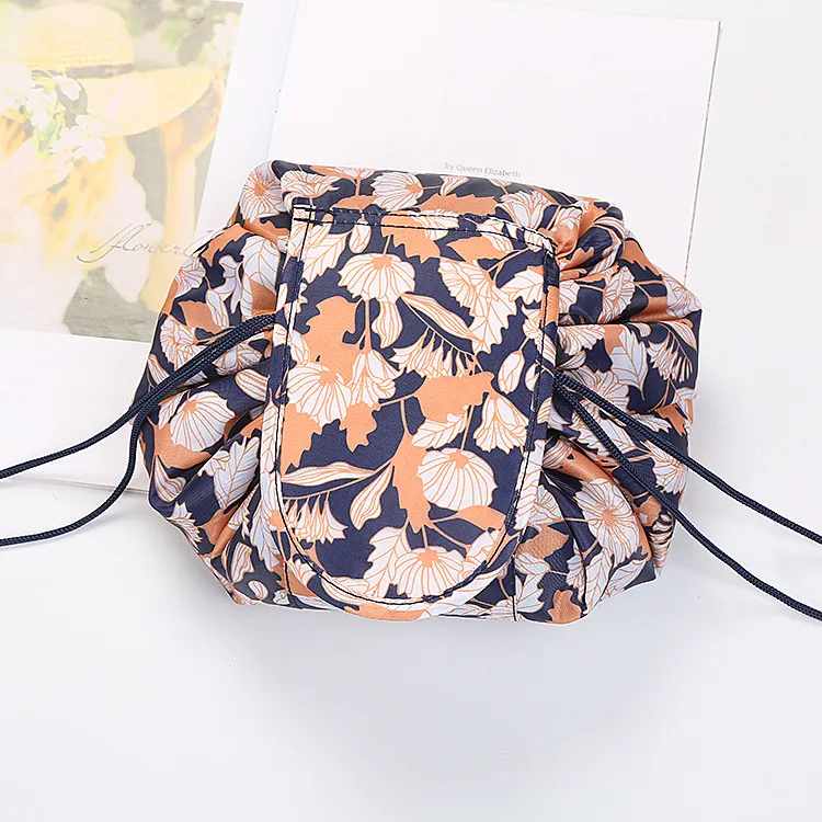 Toiletry Makeup Bag Women Drawstring Travel Cosmetic Bag