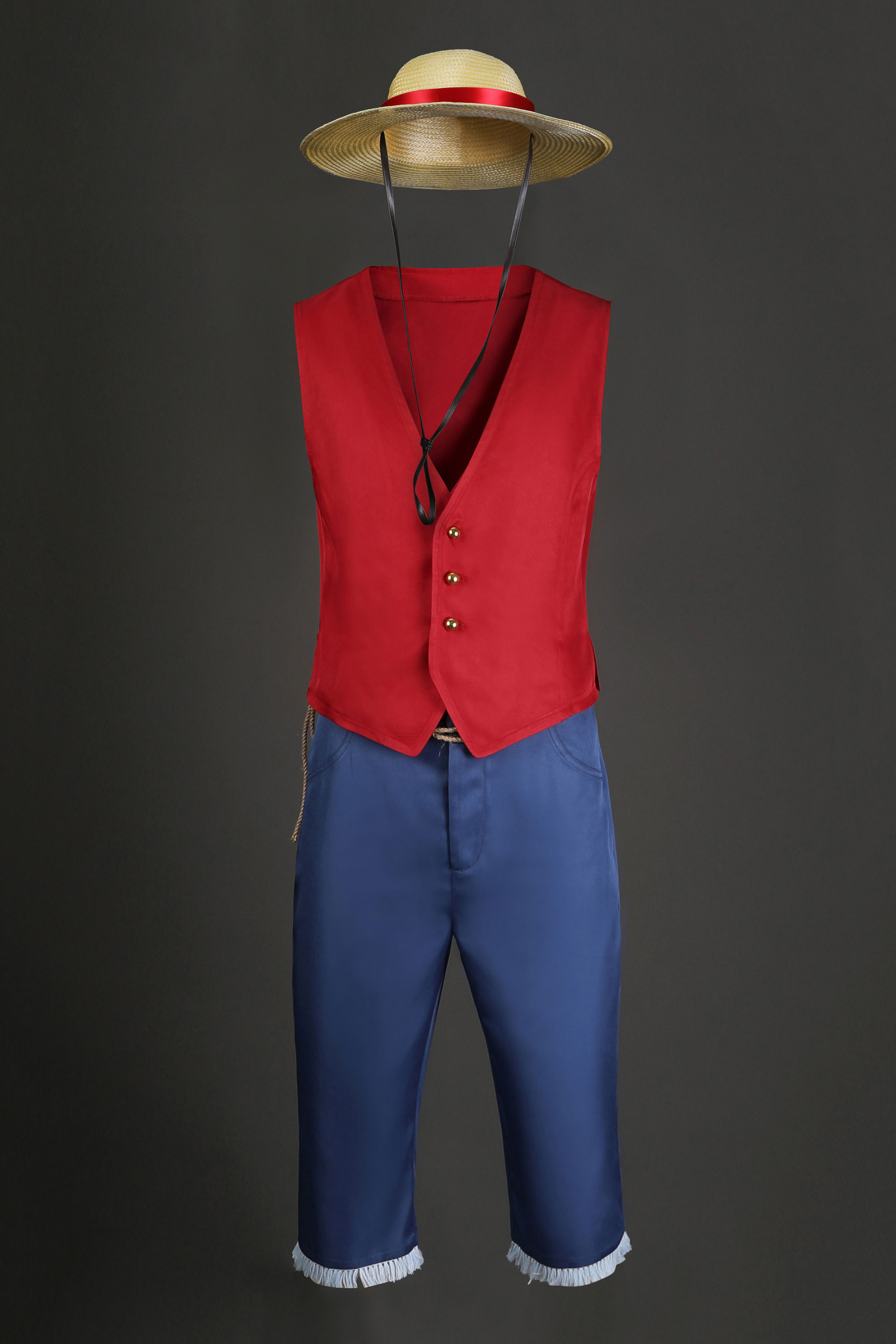 One Piece Monkey D. Luffy Live-action version cosplay Full set of clothing