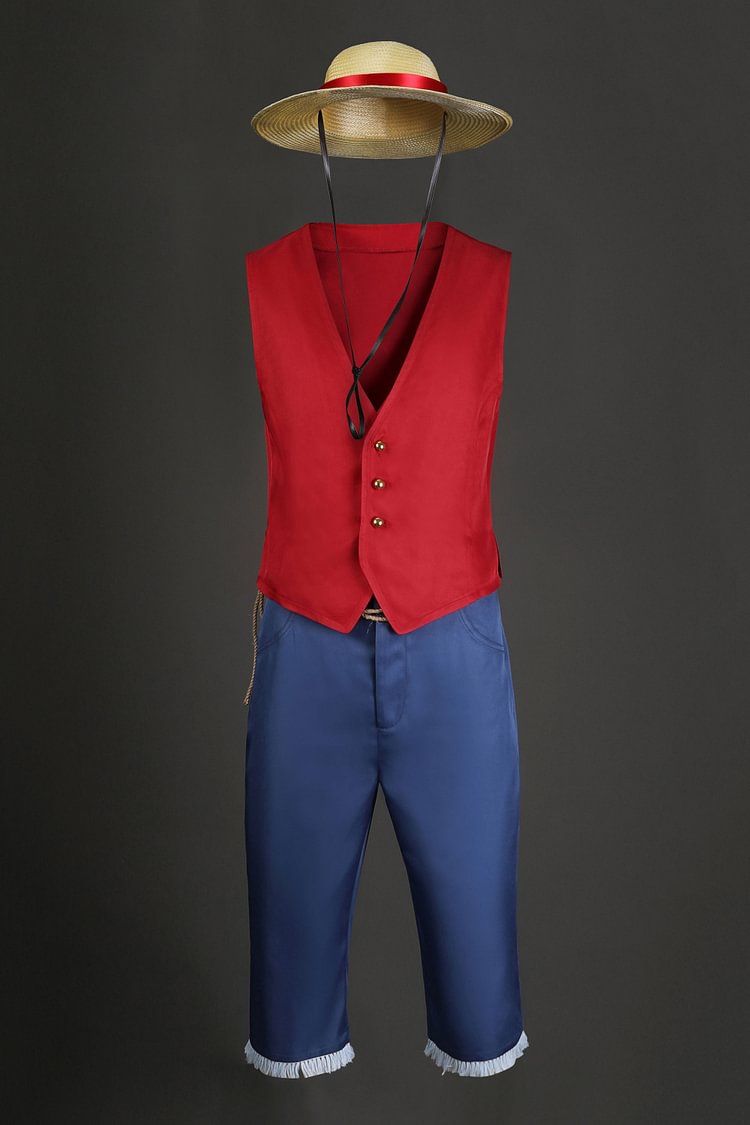 One Piece Monkey D. Luffy Live-action version cosplay Full set of clothing