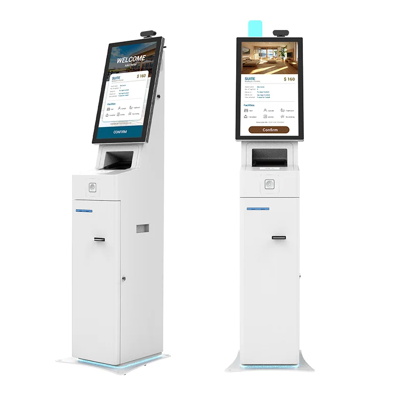 21.5 Inch rfid Automatic Self-Service Check-In Terminal Card Dispenser ...