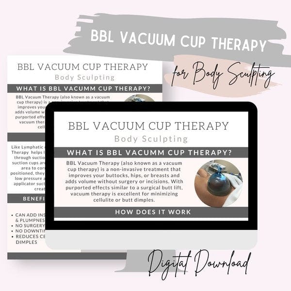 BBL, Vacuum Therapy, Butt Lift Body Contouring, Printable,Maderoterapia ...