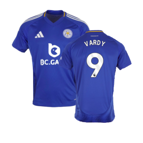 Leicester City Jamie Vardy 9 Home Shirt Kit 2024-2025