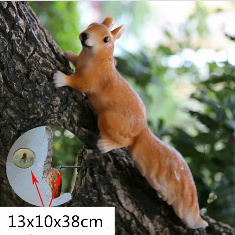 Creative Resin Simulation animal outdoor garden Hanging from tree ...