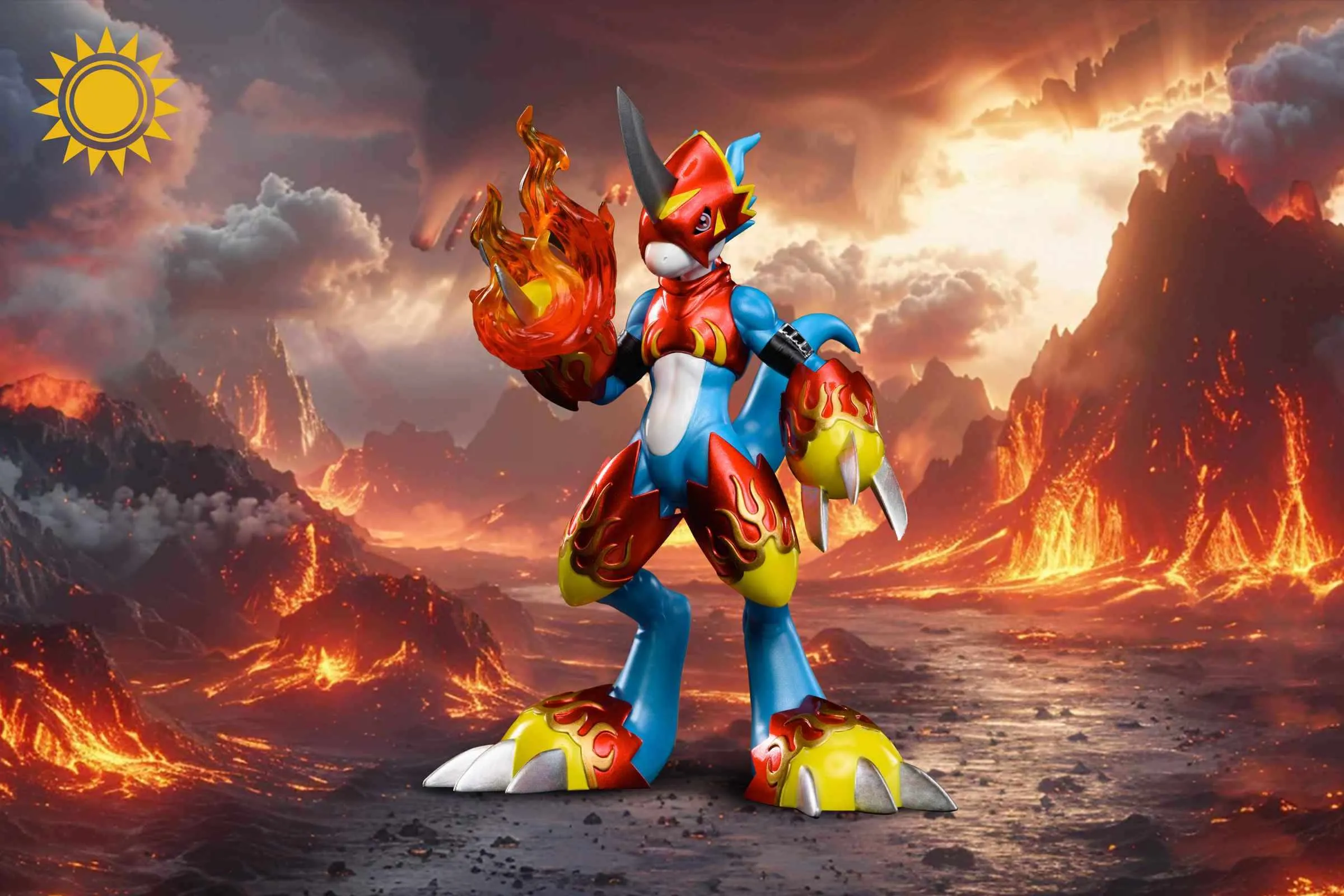 Flamedramon - Digimon Statue - TaiYangMoWan Studio