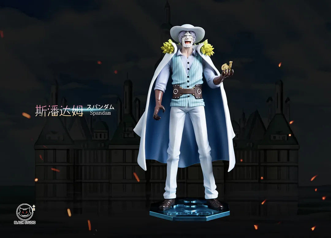 CP0 Kaku & Spandam - ONE PIECE Resin Statue - Black Studios