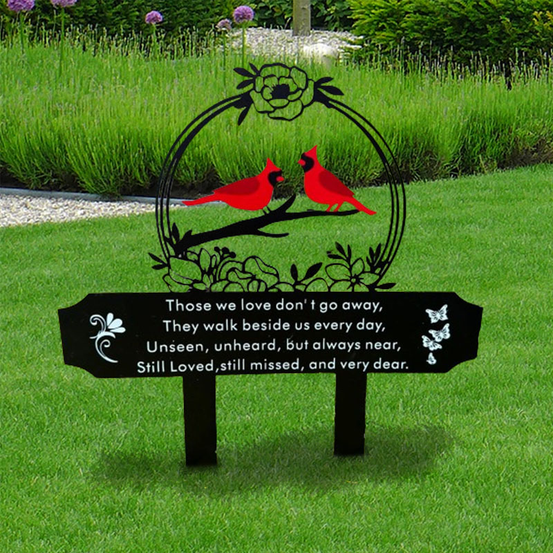 Metal Cemetery Memorial Stake