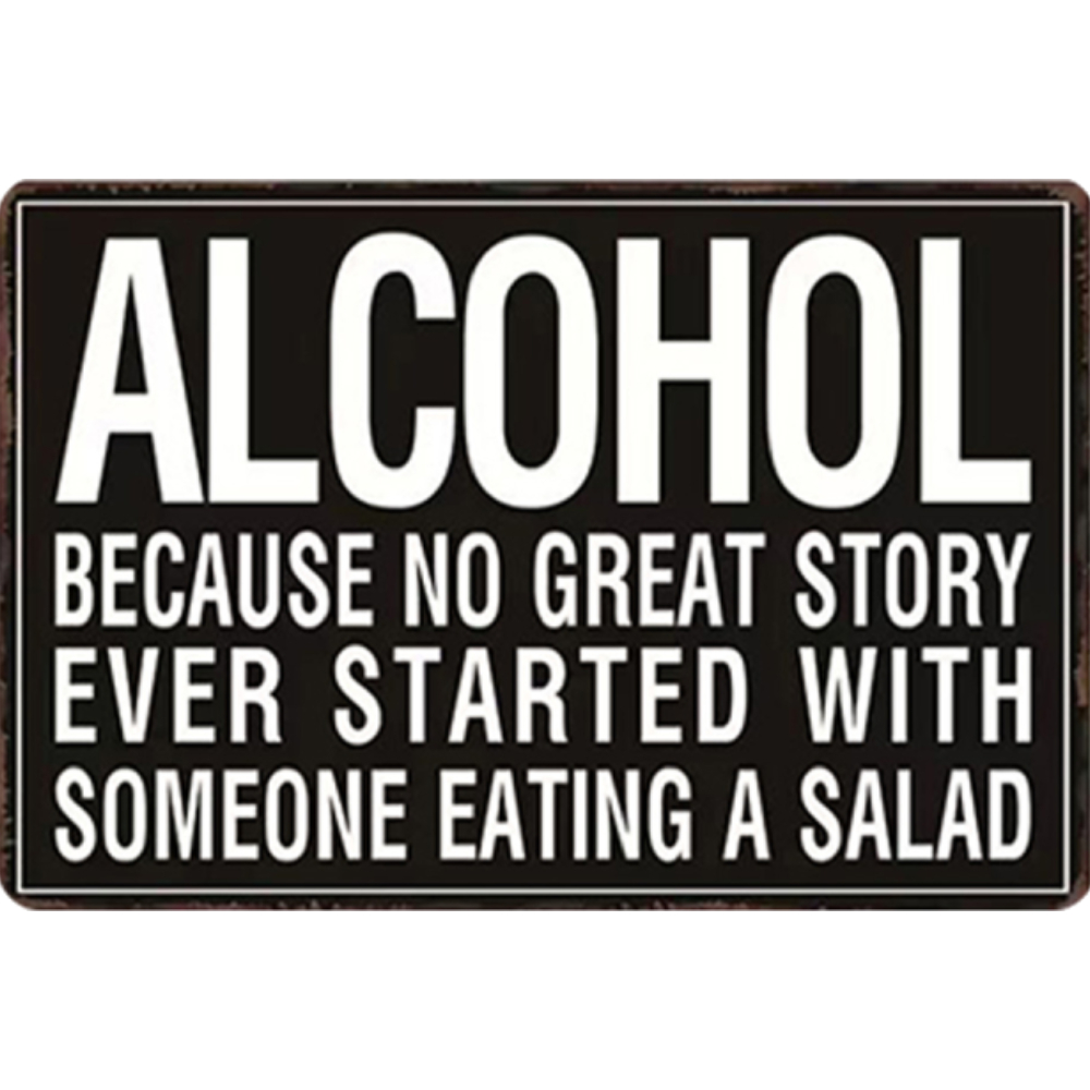 Alcohol - Metal Tin Signs(8*12Inch/12*16Inch) - Bar