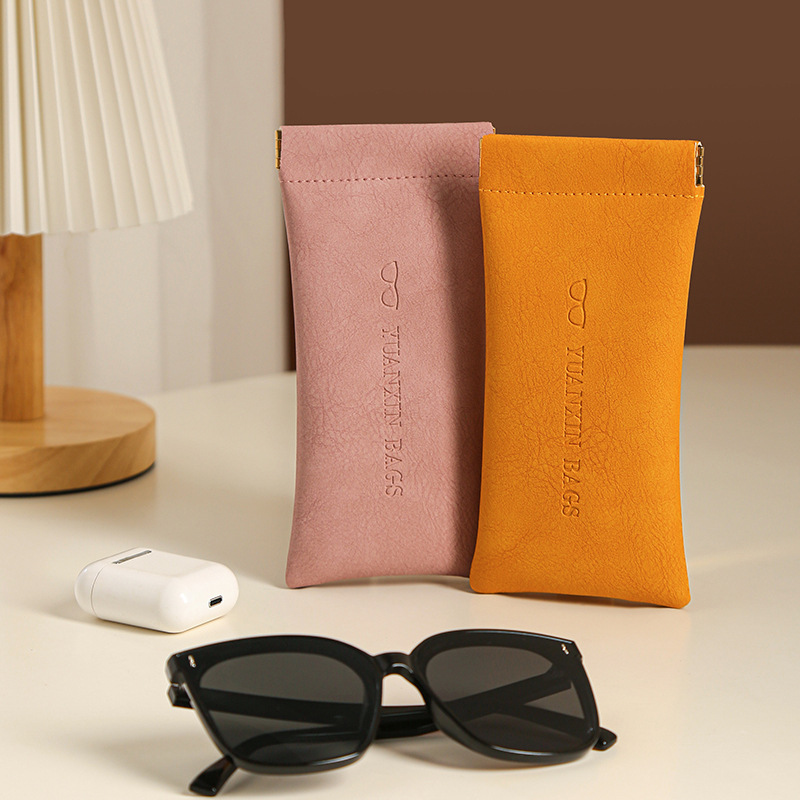 2022 New Lychee Pattern Glasses Bag Women Dust-proof And Drop-proof ...