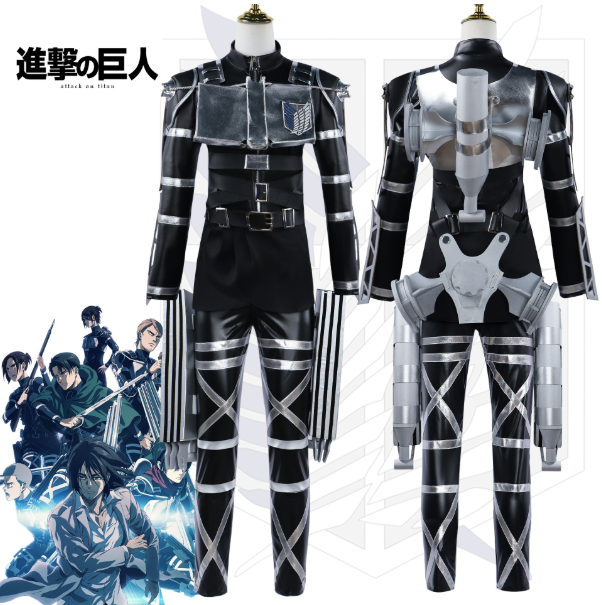 Attack on Titan Leather Team uniforms cosplay Full set of clothing