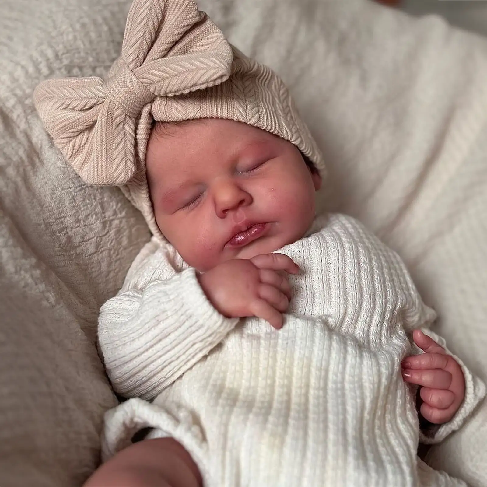 20" Real Lifelike Reborn Newborn Silicone Baby Sleeping Girl Keddy with ...