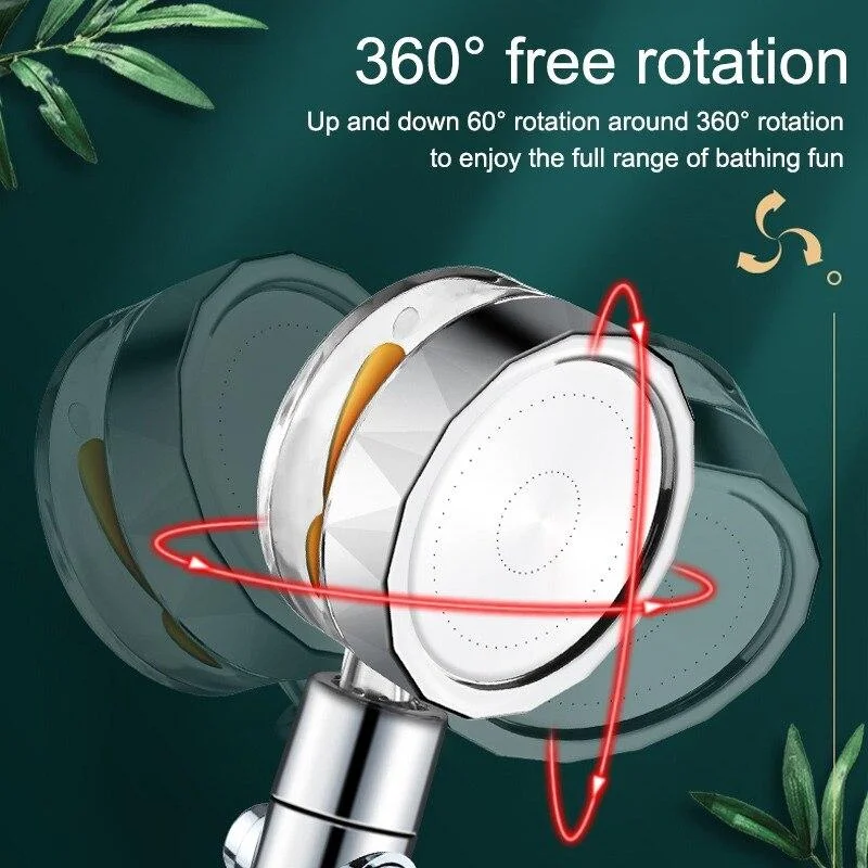 Water Saving Flow 360° Rotating High Pressure Shower