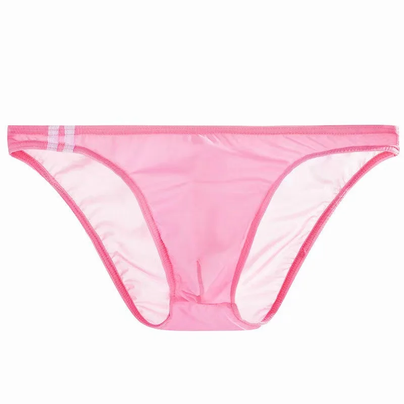 Men's Ice Silk Transparent Ultra Thin Sexy Briefs