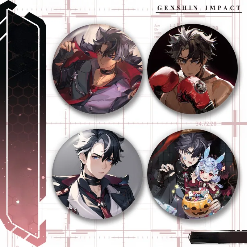 Wriothesley Fontaine Badges Pins