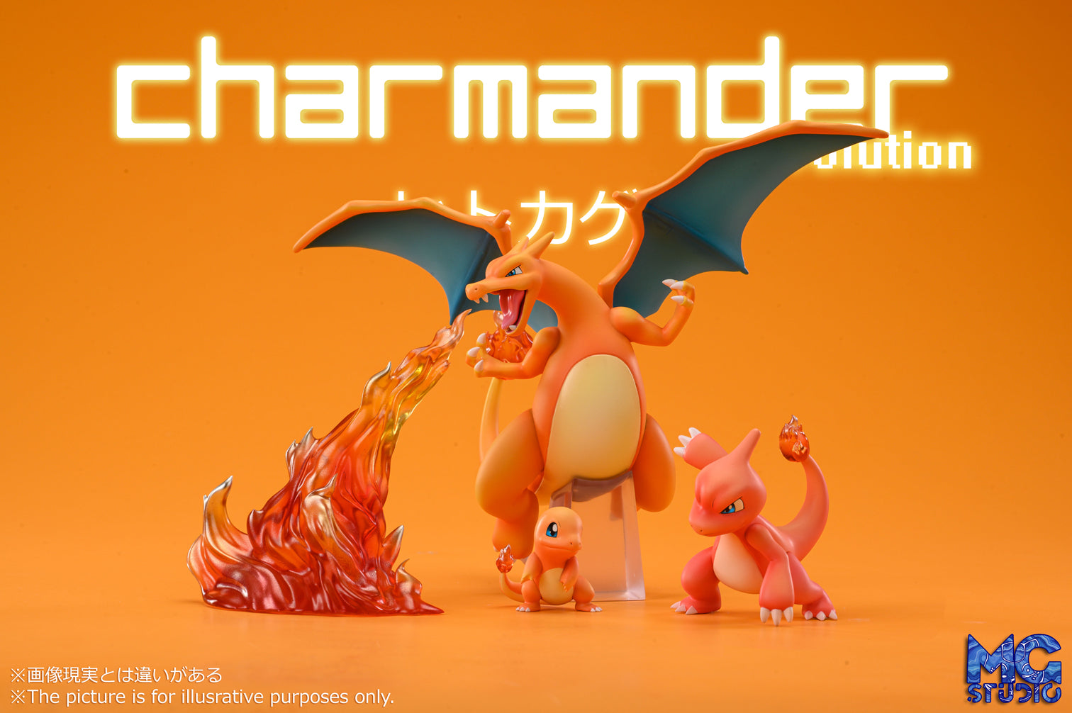 1/20 Scale World Zukan Evolutionary Combination Series Charizard Family ...