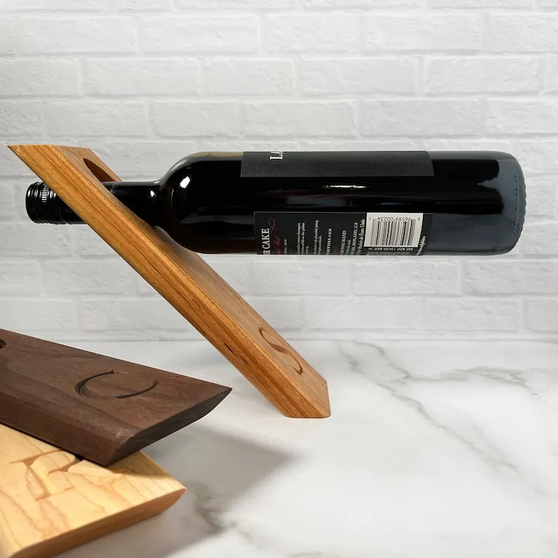 Balancing Wine Bottle Holder|Live a happy life with a variety of unique ...