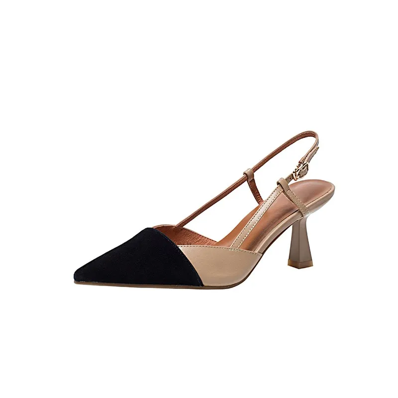 Yyvonne Heels Summer 2022 New Arrival Fashion Buckle Pointed Heel ...
