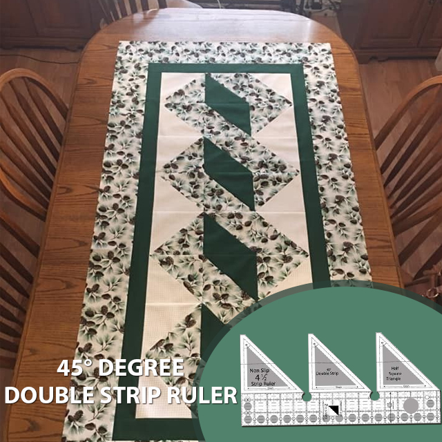 45° Degree Double Strip Ruler