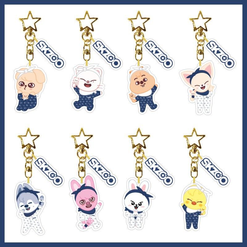 Stray Kids SKZOO Pajamas Style Keychain