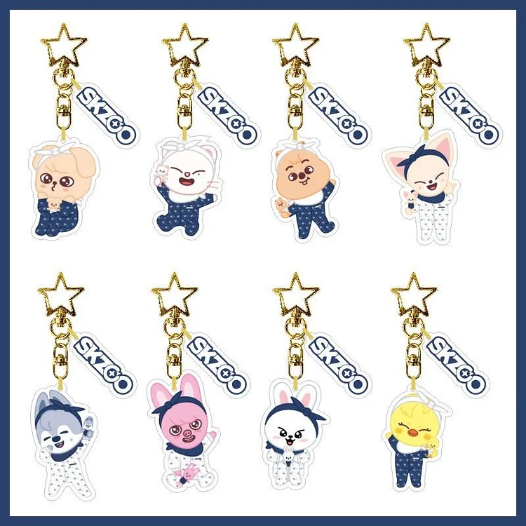 Stray Kids SKZOO Pajamas Style Keychain
