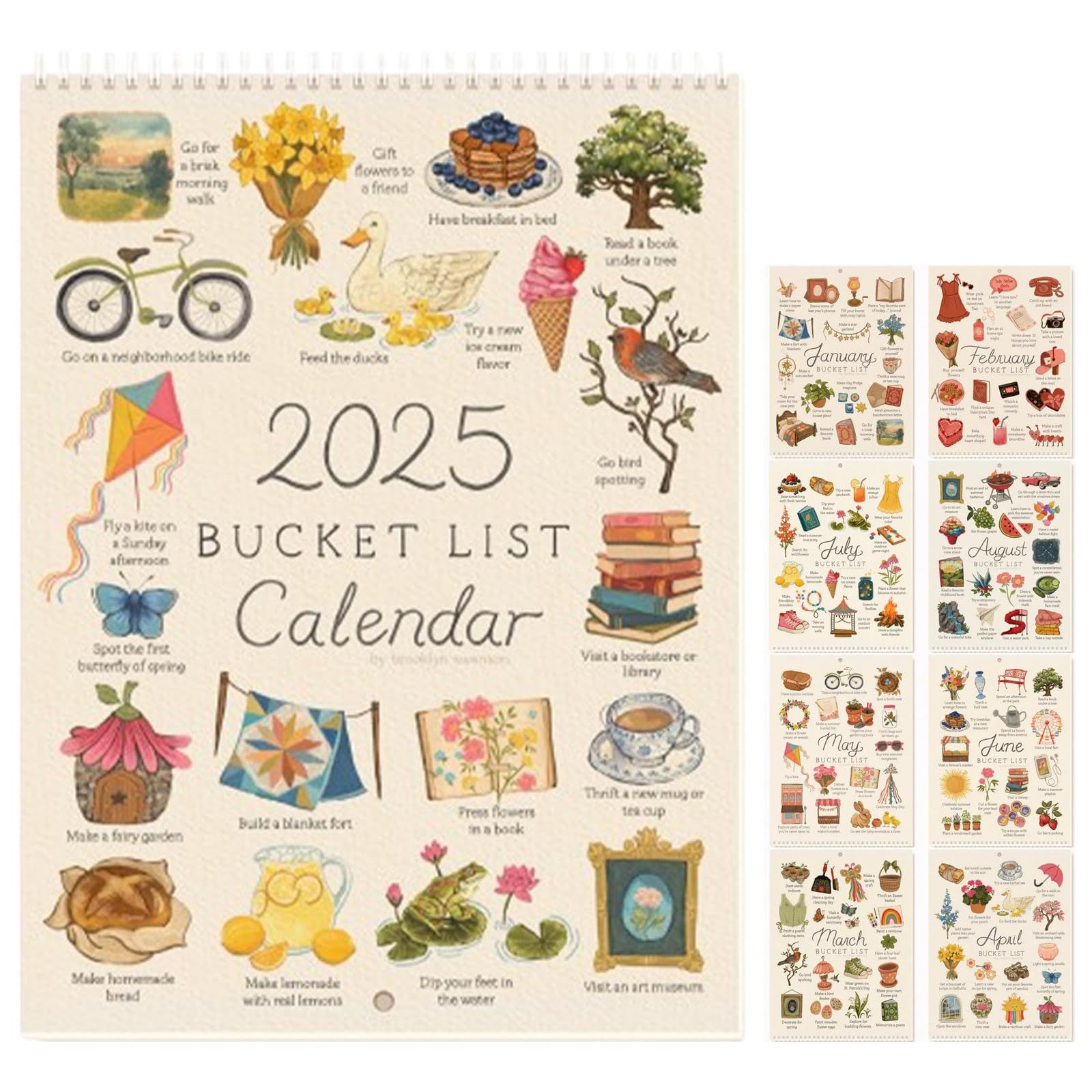 2025 Bucket List Calendar