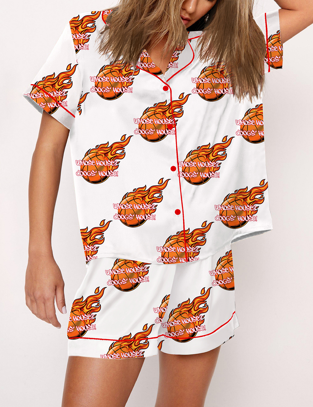 Women's Whose House Coogs' House Basketball Pajama Set