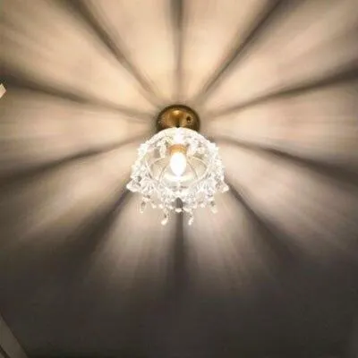 Nordic Brass Glass Pendant Lamp Modern Little Crown Pendant Lights LED ...