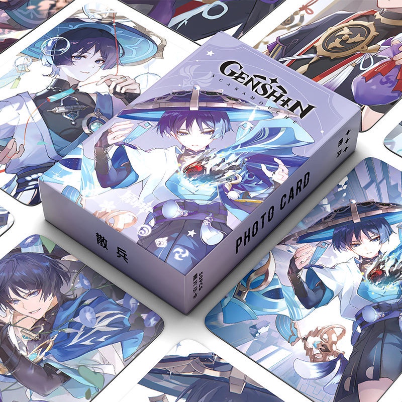 New Scaramouche Laser Card 50 Furina, Xiao, Hutao, Kazuha, Ayaka ...