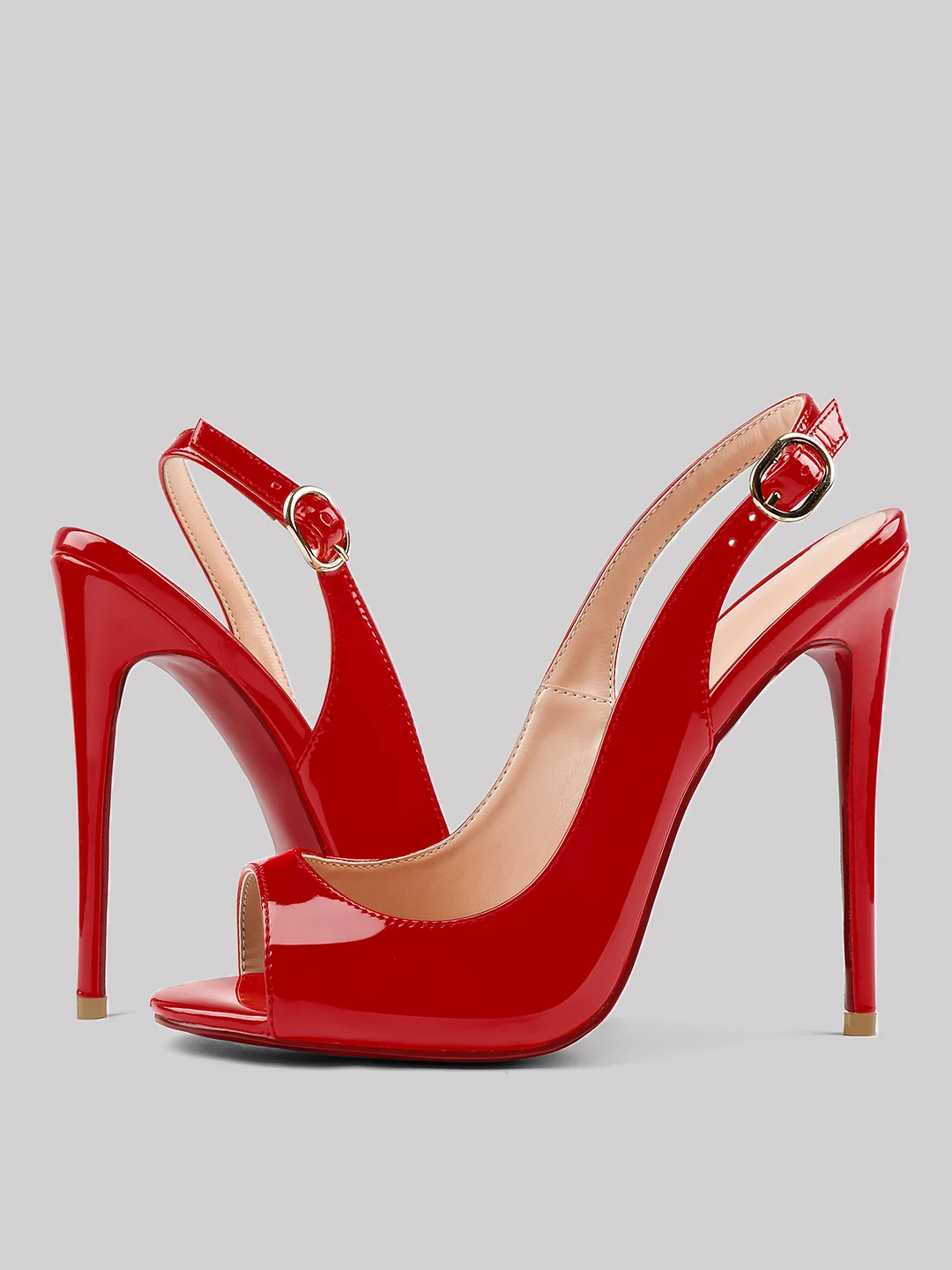 Women's Open Toe Leaky Heel Red Bottom High Heels