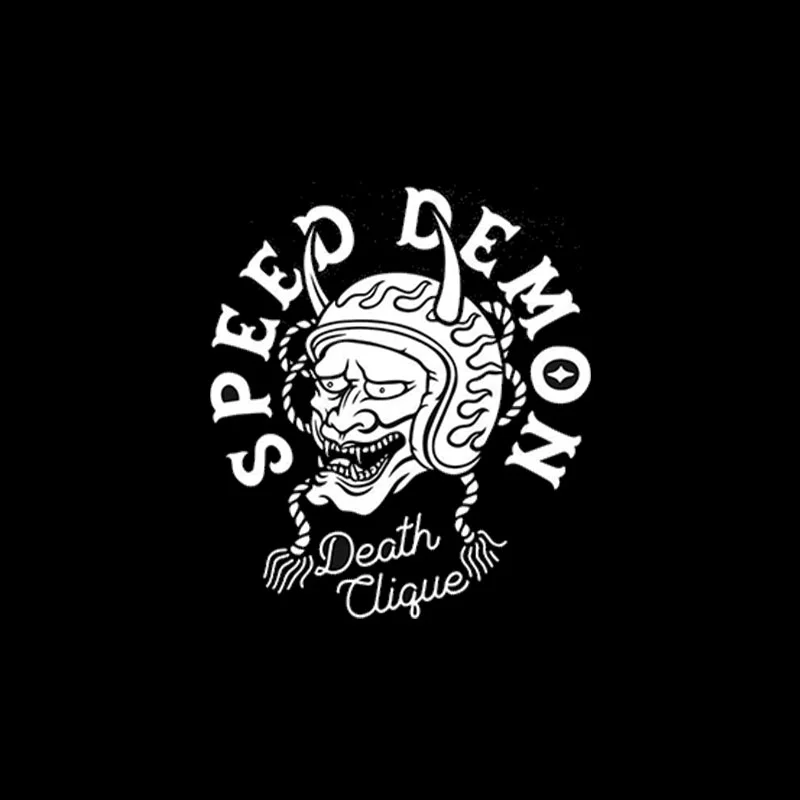 SPEED DEMON DEATH CLIQUE Black Print T-shirt