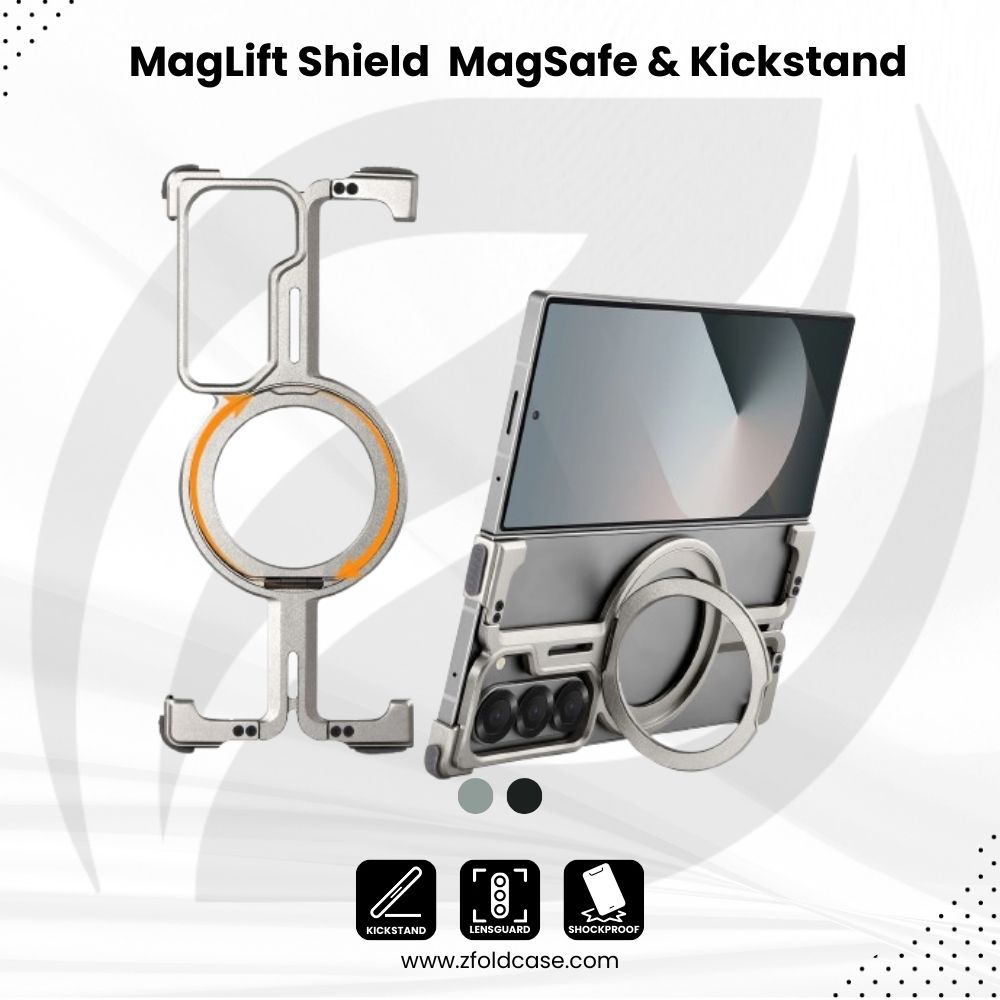 MagLift Shield Z Fold 6, 5 - MagSafe & Kickstand Case