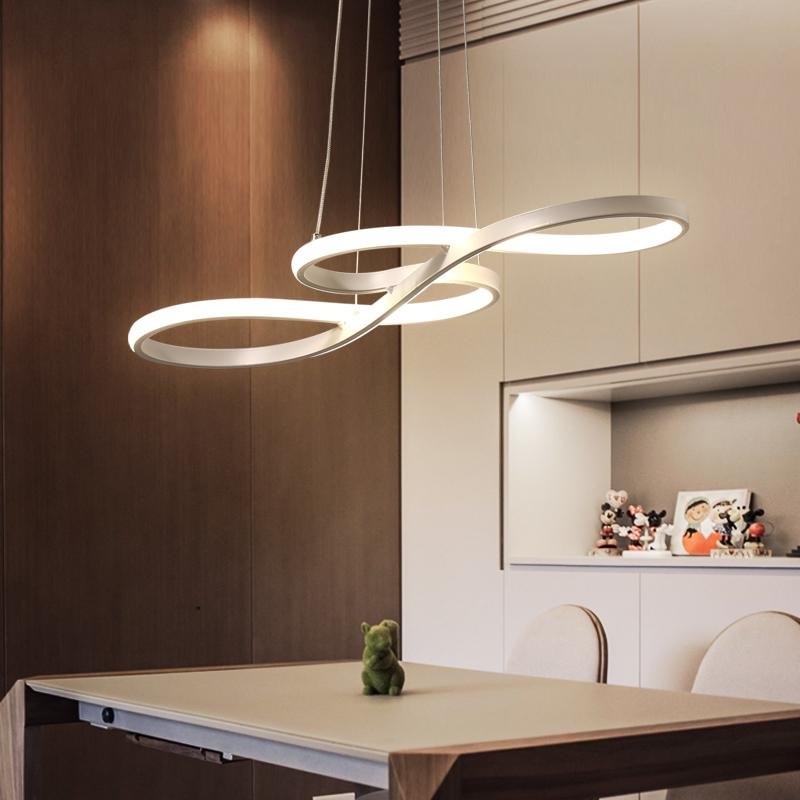 Minimalism DIY Hanging Modern Led Pendant Lights For Dining Room Bar ...