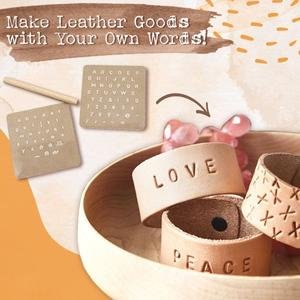 Leather Alphabet Stamp Set
