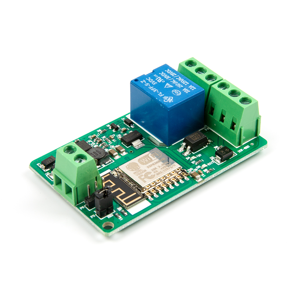 Green Esp8266 10a 220v Network Relay Wifi Module Input Dc 7v~30v Esp8266 Wifi Relay Module